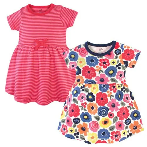 TOUCHED BY NATURE Organic Cotton Dress Duo Short And Styles - Bright Flower