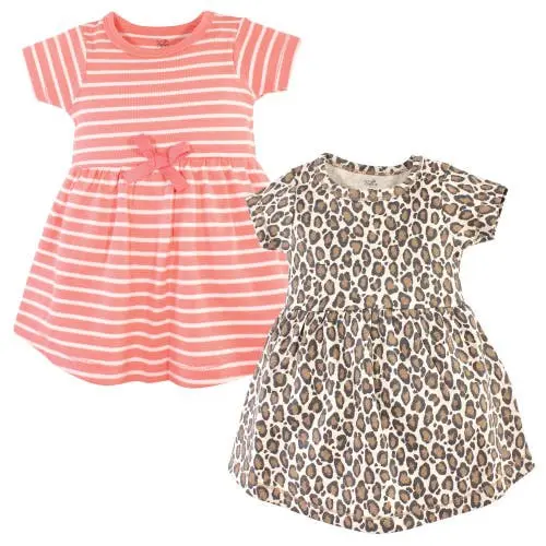 TOUCHED BY NATURE Organic Cotton Dress Duo Short And Styles - Leopard
