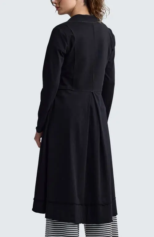 LUUKAA Ysolde Contrast-stitch Long Jacket
