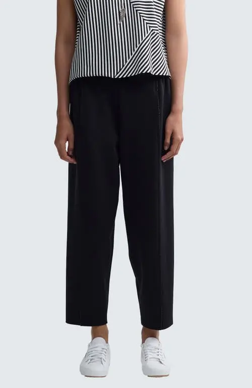 LUUKAA Lumara Solid Seam-detail Barrel Leg Pants