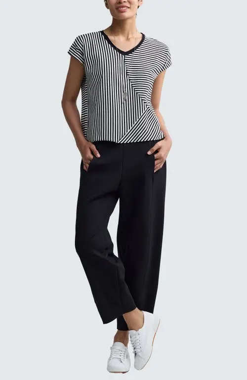 LUUKAA Lumara Solid Seam-detail Barrel Leg Pants