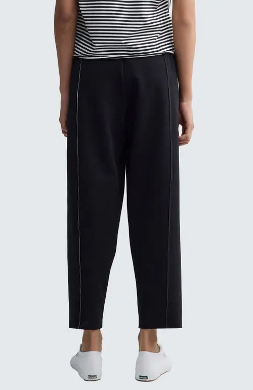 LUUKAA Lumara Solid Seam-detail Barrel Leg Pants
