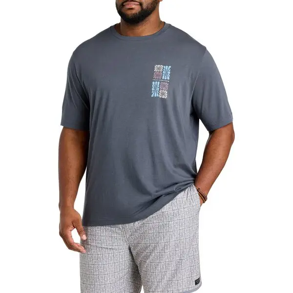 TRAVISMATHEW FIT BY DXL Big & Tall Cabana T-shirt - Ebony