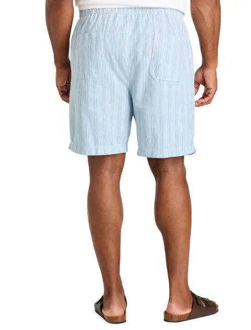 OAK HILL BY DXL Big & Tall Striped Cabana Shorts