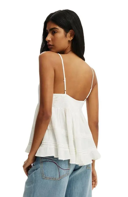 COTTON ON Billie Lace Babydoll Cami - Gardenia