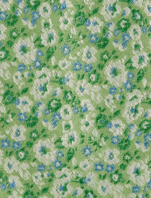 Michael Kors Big & Tall Avignon Floral Neck Tie - Green