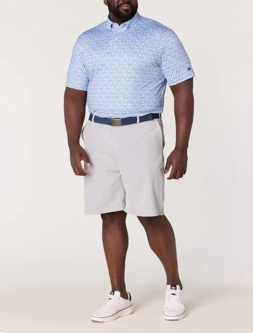 Adidas Big & Tall Ultimate 365 Printed Polo Shirt - Crystal Sky