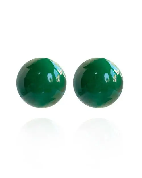 SAULE LABEL Gaia Mini Earrings - Forest Gem