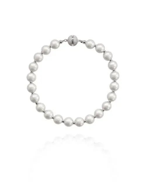 SAULE LABEL Siena Petite Necklace - Frost