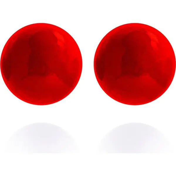 SAULE LABEL Gaia Jumbo Earrings - Venetian Red