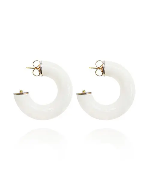 SAULE LABEL Alba Earrings - Creme