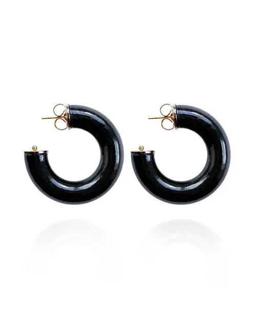 SAULE LABEL Alba Earrings - Raven