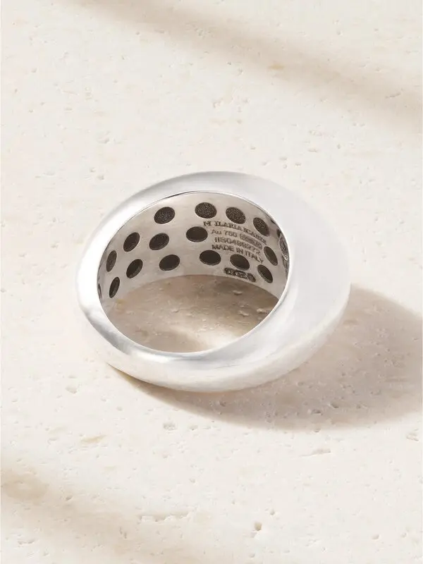 ILARIA ICARDI 18-karat White 'inflatable' Ring
