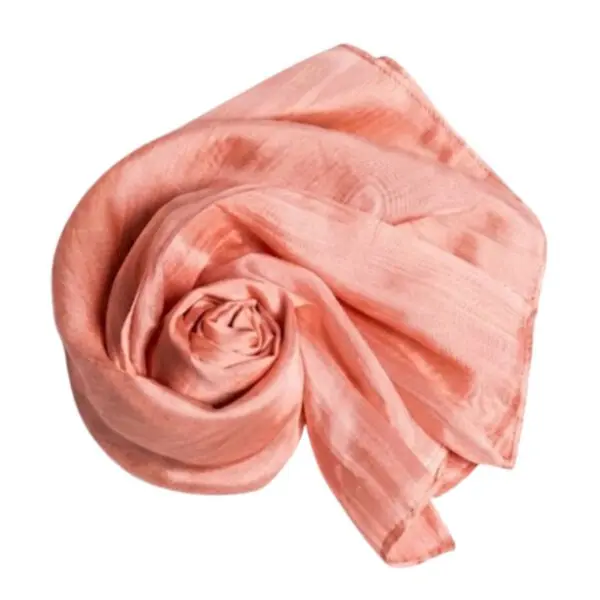 SILK AND BEARS Champagne Habotai Silk Scarf – Wedding Silk Shawl Wrap - Pink