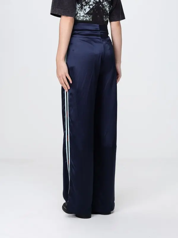 Off-White Satin Straight Trousers