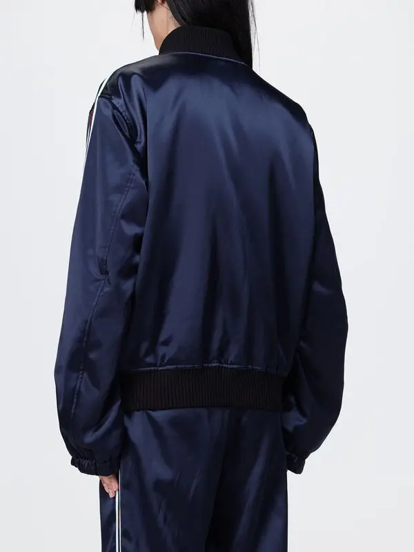 Off-White Satin Bomber Jacket