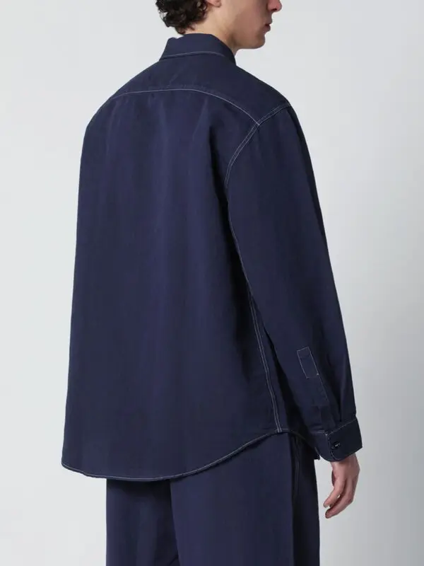 Studio Nicholson Casual Cotton And Linen Shirt