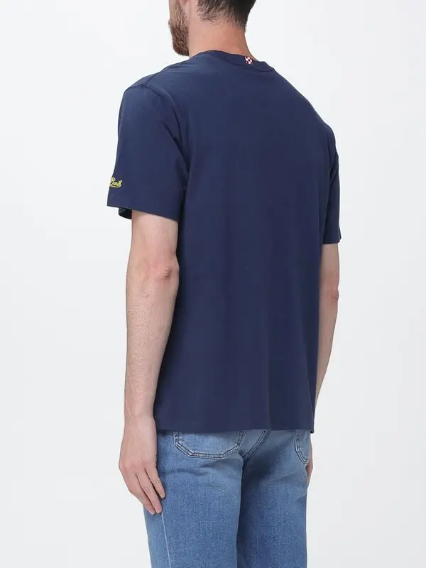 MC2 SAINT BARTH Cotton Crew Neck T-shirt - Navy