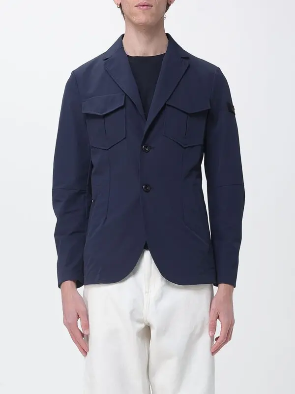 Peuterey Orkney Single-breasted Lightweight Jacket - Blue
