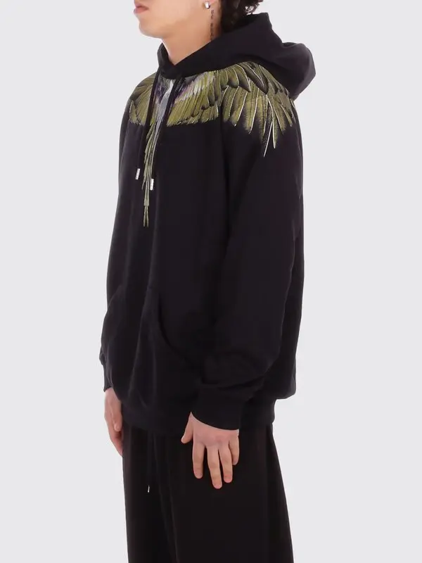 COUNTY OF MILAN Winged Graphic Hoodie - Black