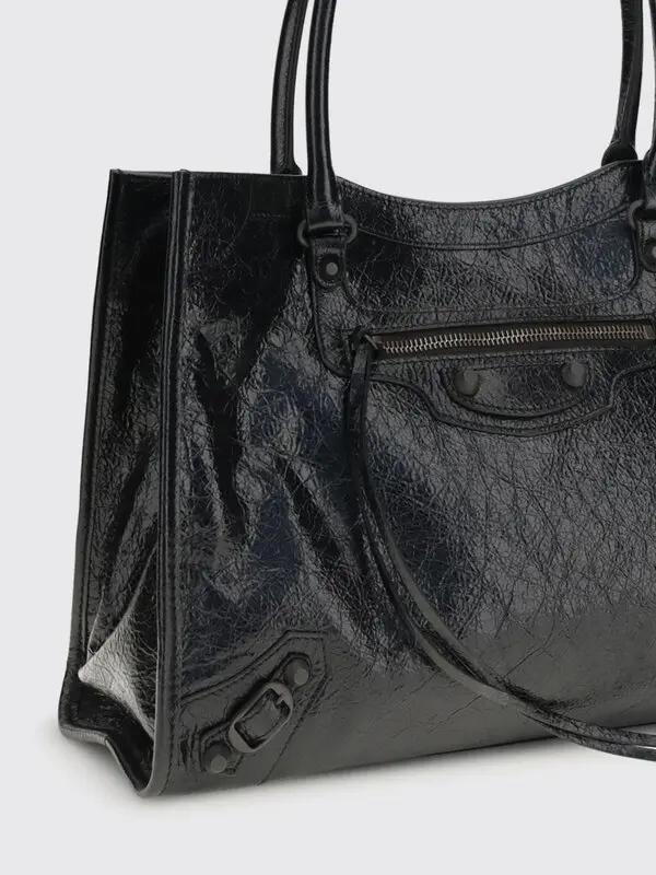 Balenciaga Le City Arena Leather Tote Bag - Black