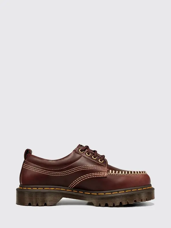 Dr. Martens Lowell Leather Derby Shoes - Red