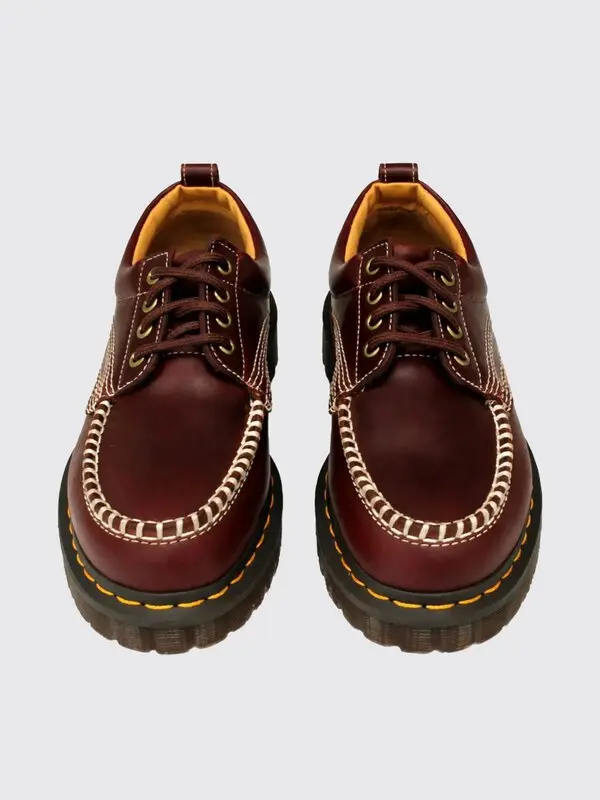 Dr. Martens Lowell Leather Derby Shoes - Red