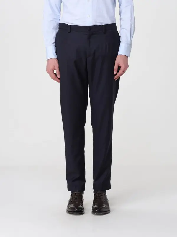 Dolce & Gabbana Slim Fit Wool Trousers - Blue
