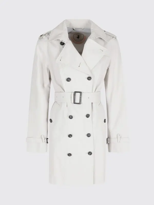 SAVE THE DUCK Belted Trench Coat - Camel