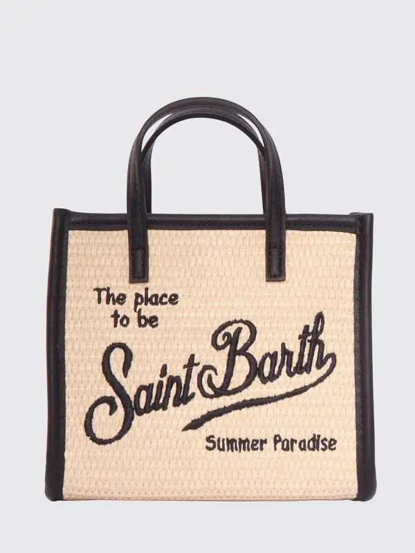 MC2 SAINT BARTH Straw Tote Bag With Shell Embellishments - Rope
