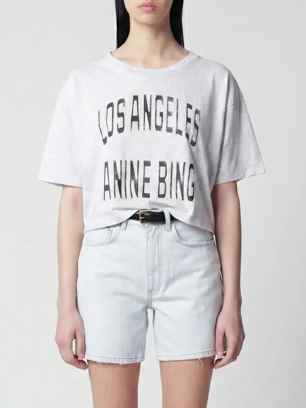 ANINE BING Graphic T-shirt - Grey 1