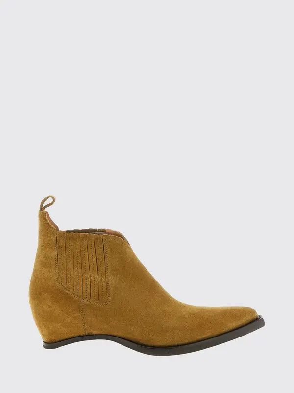 MAISON MARGIELA Suede Almond Toe Chelsea Boots - Brown