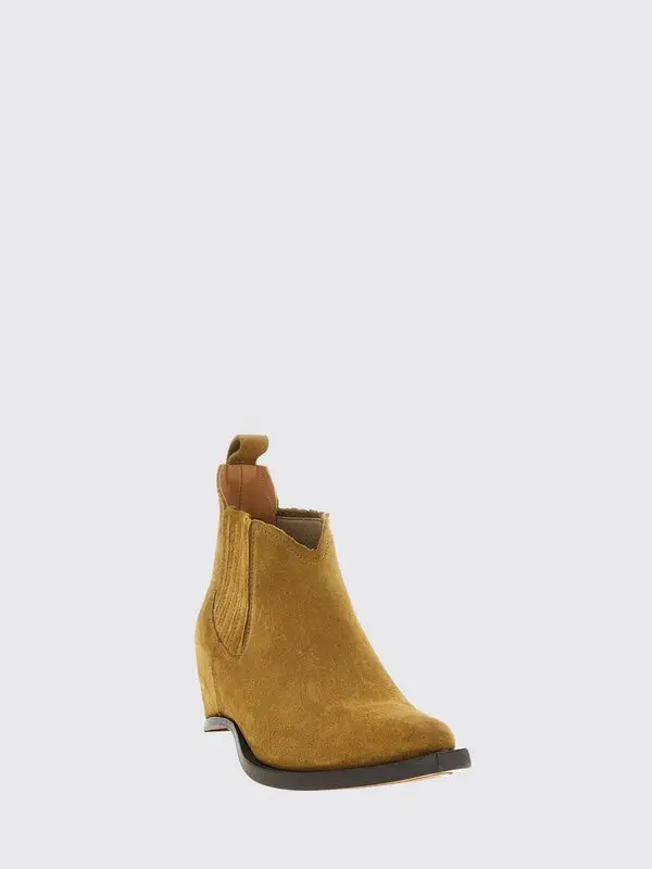 MAISON MARGIELA Suede Almond Toe Chelsea Boots - Brown