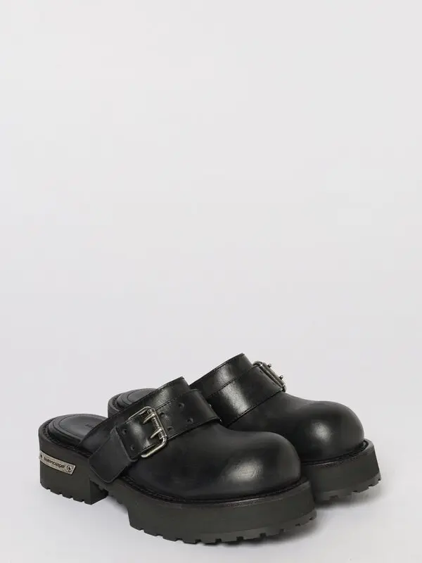 Balenciaga Leather Mules - Black