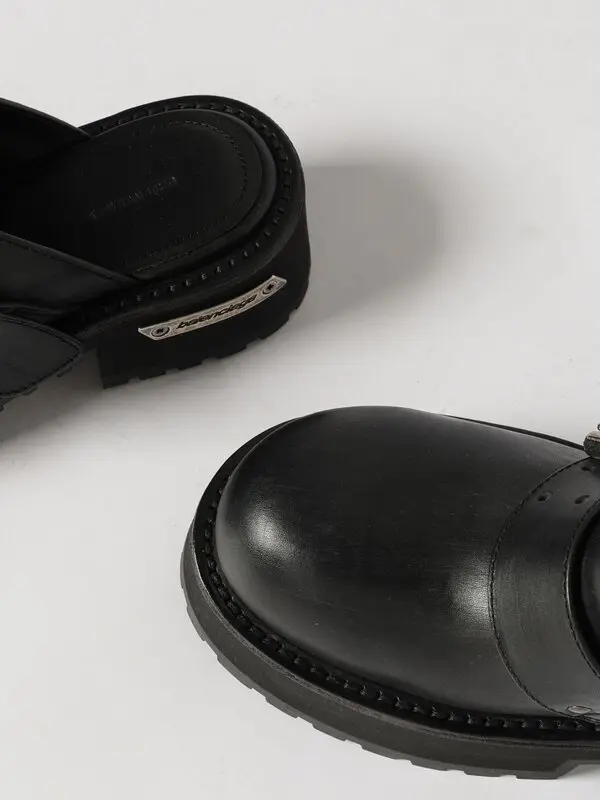 Balenciaga Leather Mules - Black
