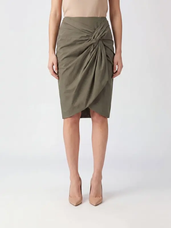 Federica Tosi Skirt With Knot Detailing - Green