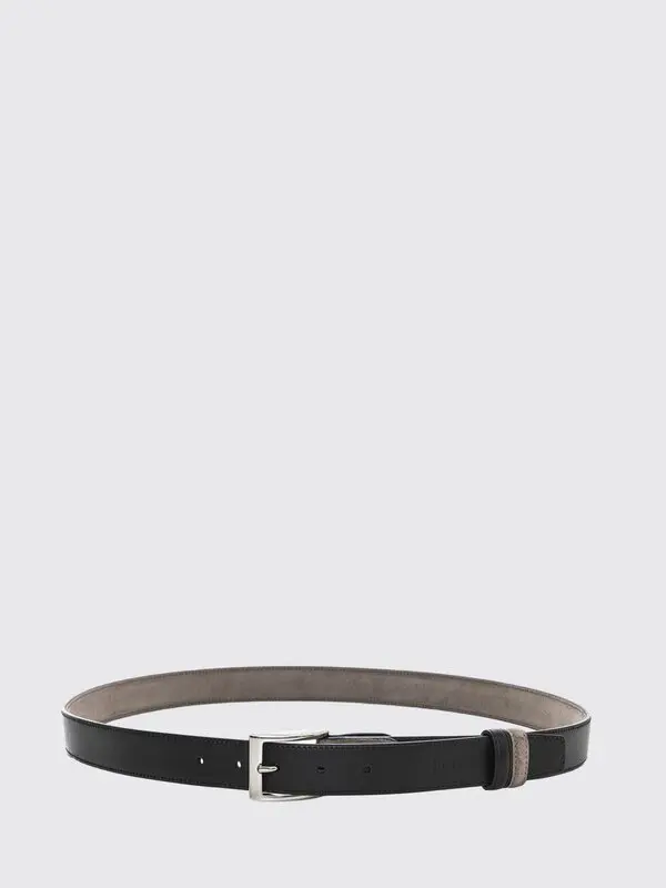 Hogan Reversible Leather Belt - Beige