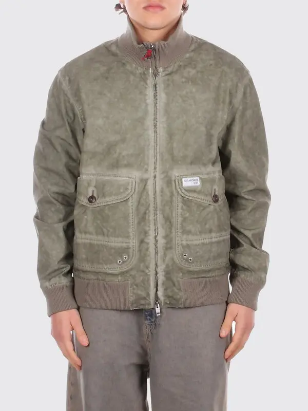 FAY Bomber In Cotton And Nylon Canvas