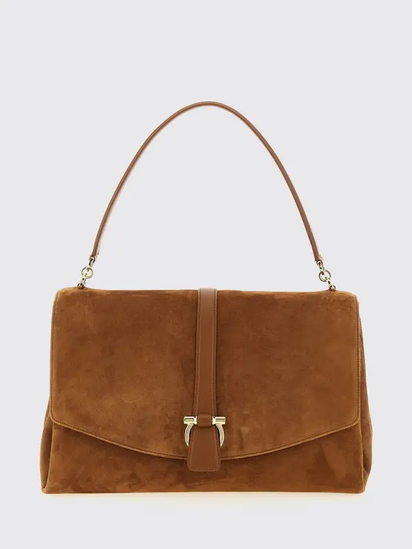 FERRAGAMO Suede Shoulder Bag