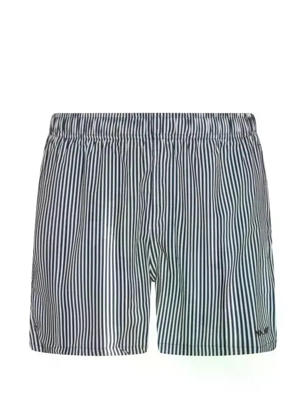 Nn07 Vertical Stripe Swim Shorts - Blue