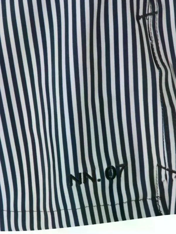 Nn07 Vertical Stripe Swim Shorts