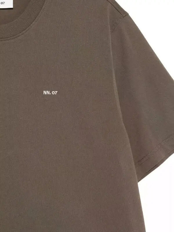Nn07 Logo-print T-shirt - Brown