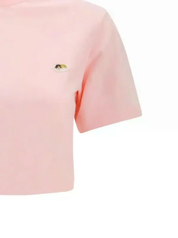 Fiorucci Angels Patch Cropped T-shirt