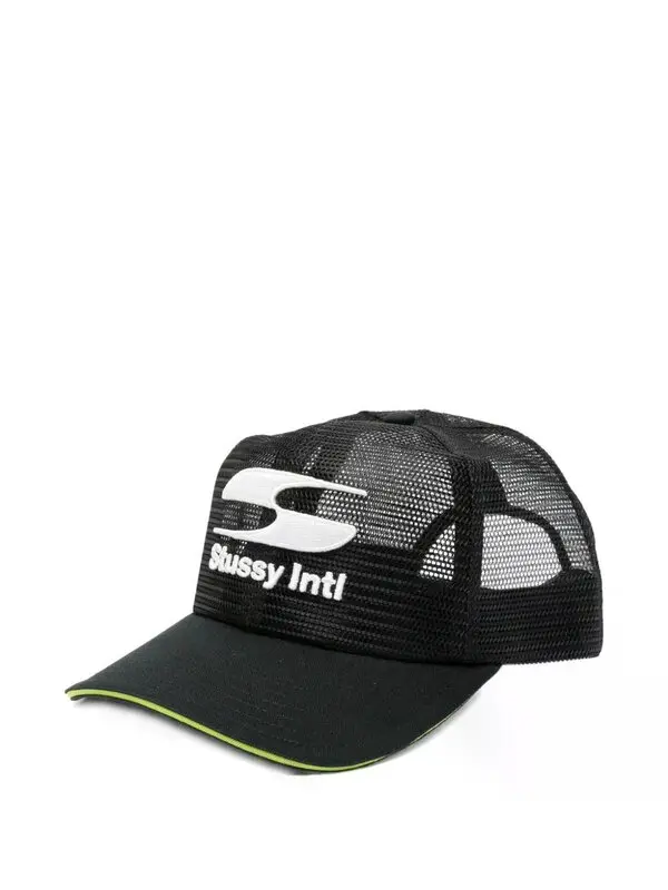 StÜssy Embroidered Trucker Cap - Black