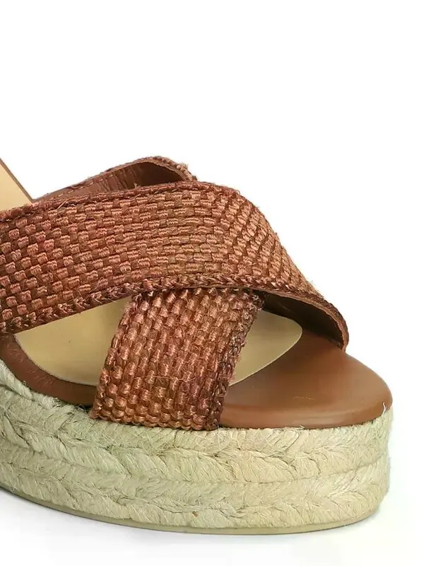CastaÑer Becca Wedge Sandals - Brown
