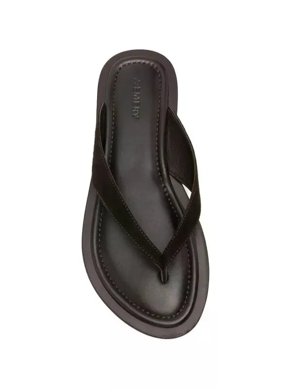 A.emery Flat Thong Strap Sandals - Brown
