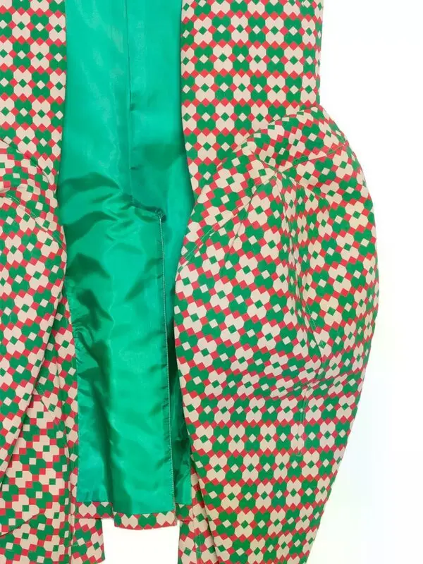 Comme Des Garçons Geometric Pattern Sculptural Coat