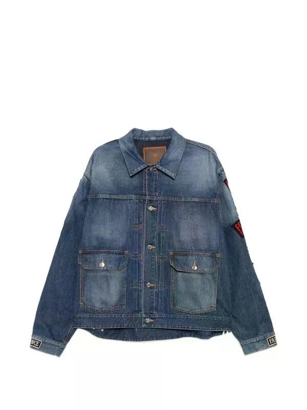 MASTERMIND WORLD Patch-detail Denim Jacket