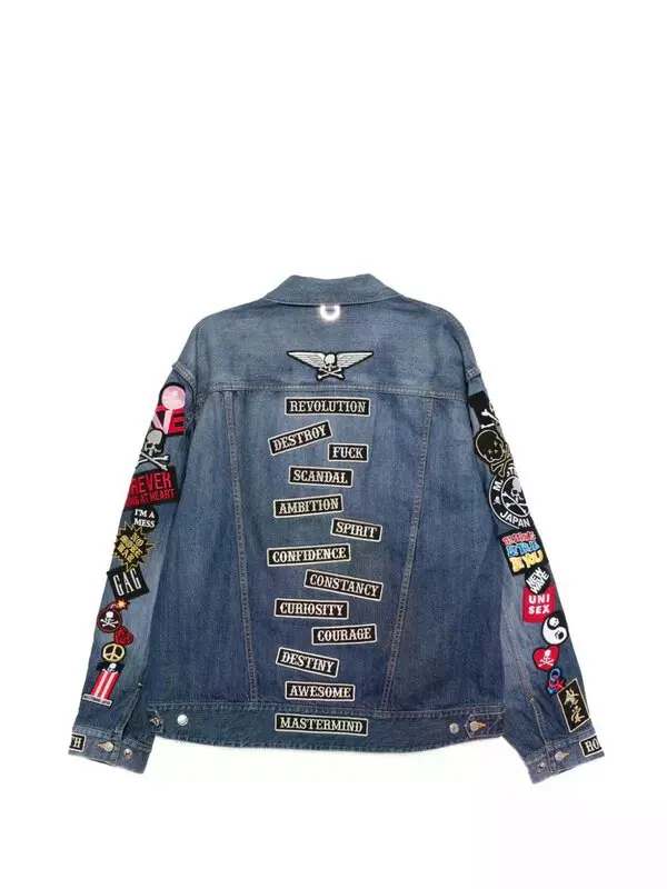 MASTERMIND WORLD Patch-detail Denim Jacket