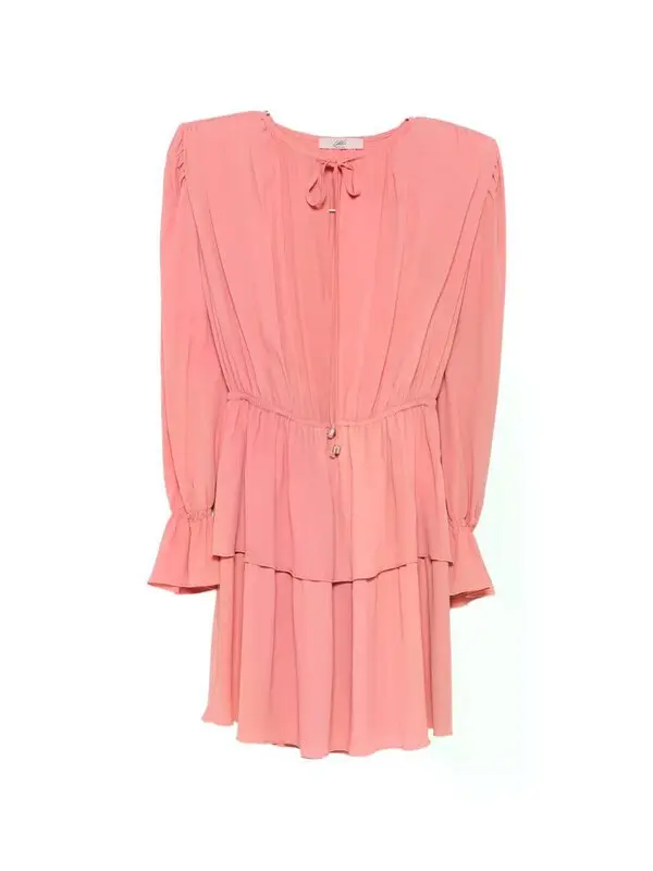 CARLA G. Tie-neck Mini Dress